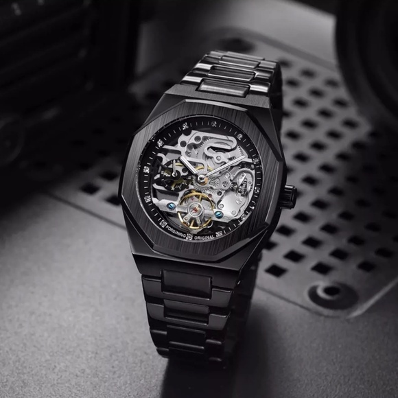 Forsining | Accessories | Mens Watch Skeleton Mechanical Luminous ...